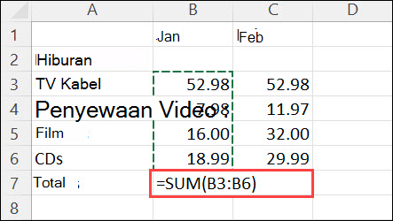 Rumus Penjumlahan Excel Otomatis, Mudah dan Praktis