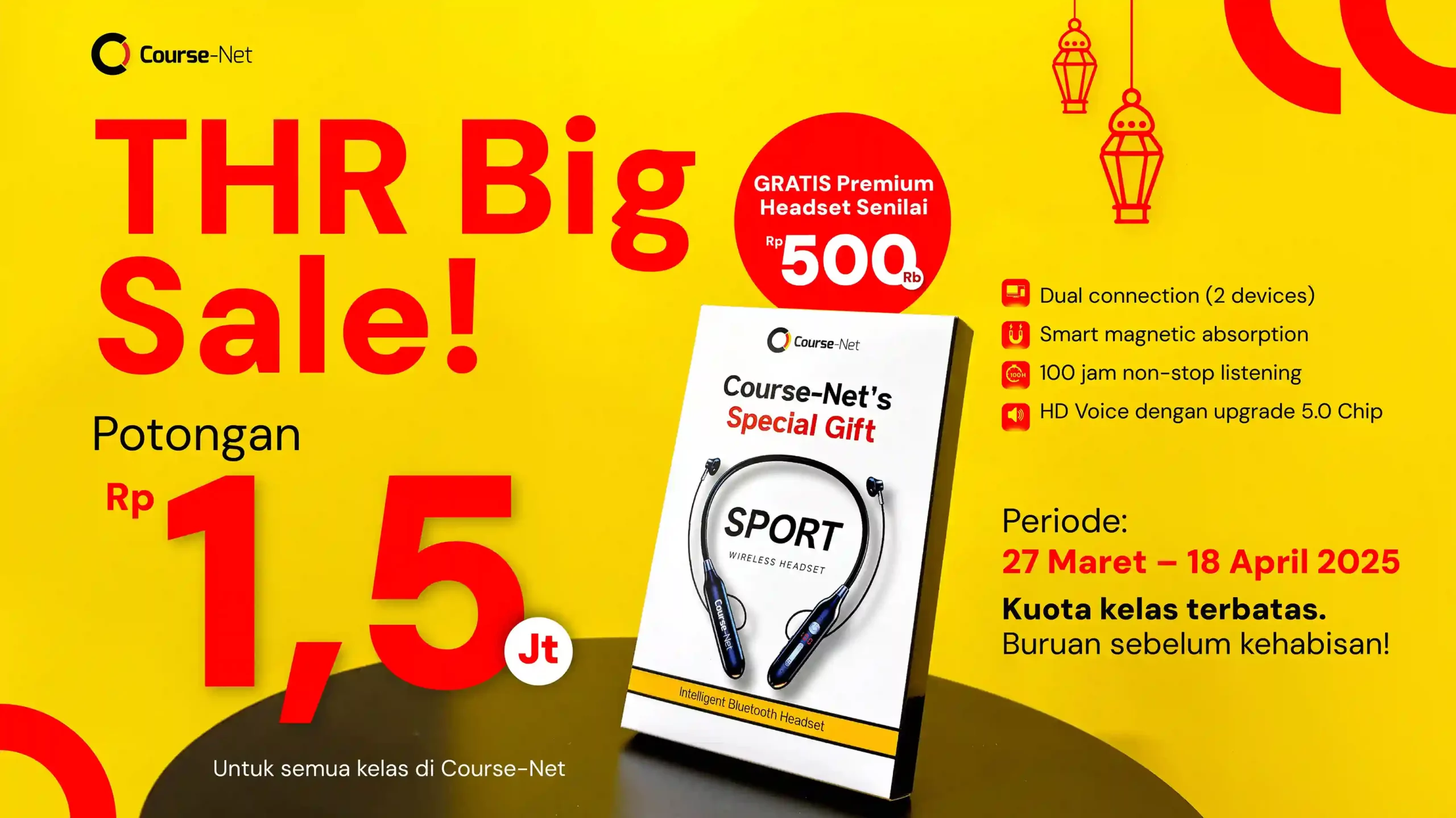 Schedule Kursus di Course-Net (Cek Promo Hari Ini)