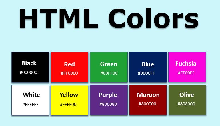 Kode Warna HTML Terlengkap